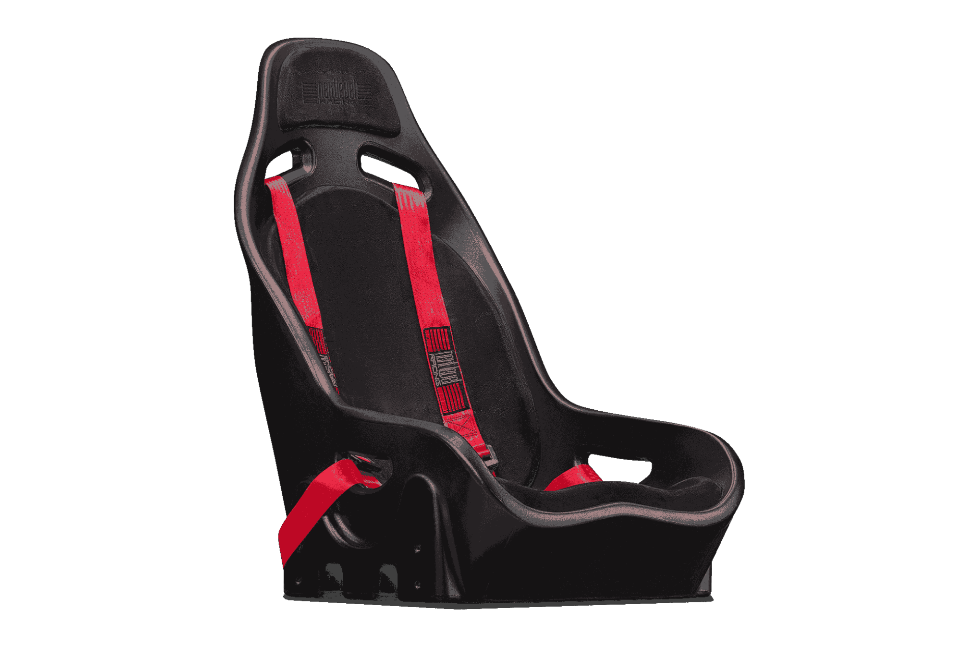 XPert-Next Level Racing ES1 Elite Racing Seat Black w Red Straps