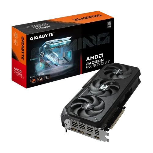 XPert-GIGABYTE Radeon RX 9070 XT Gaming OC 16G Graphics Card, PCIe 5.0, 16GB GDDR6, GV ...